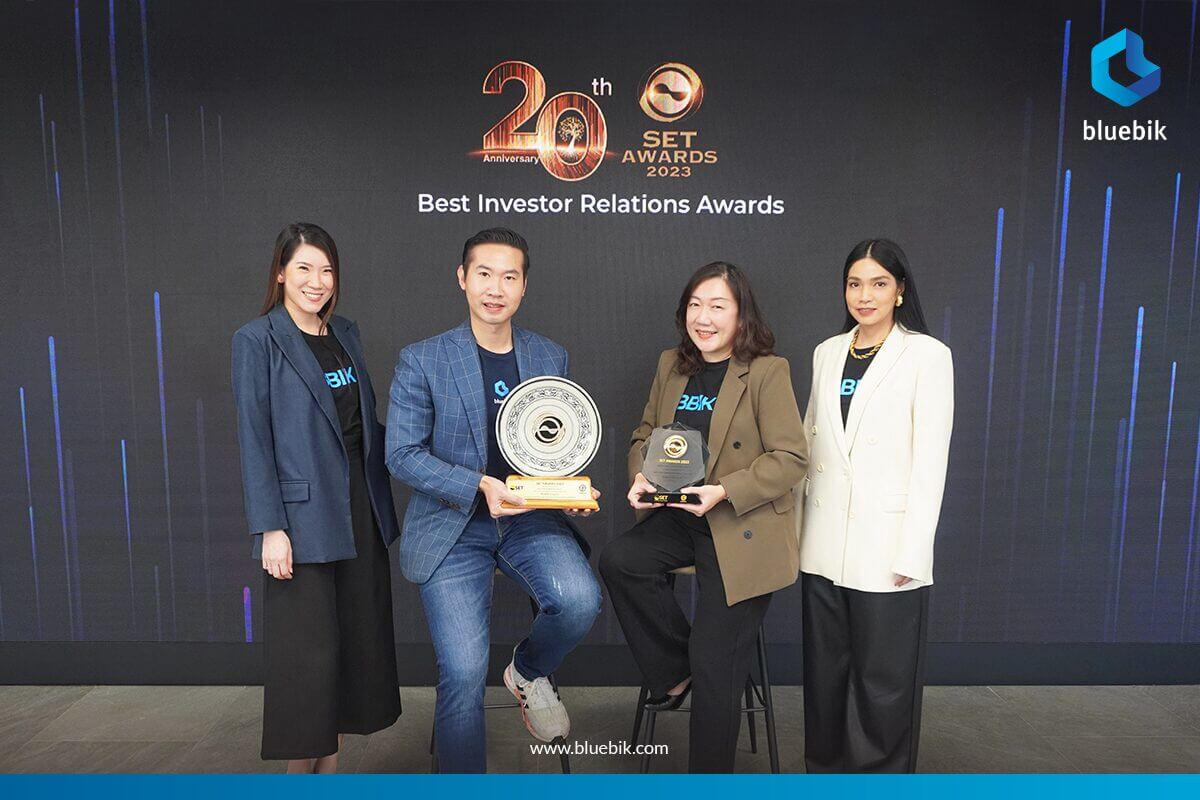 Bluebik (BBIK) wins ‘Best Investor Relations Award’ from SET Awards 2023 - Bluebik
