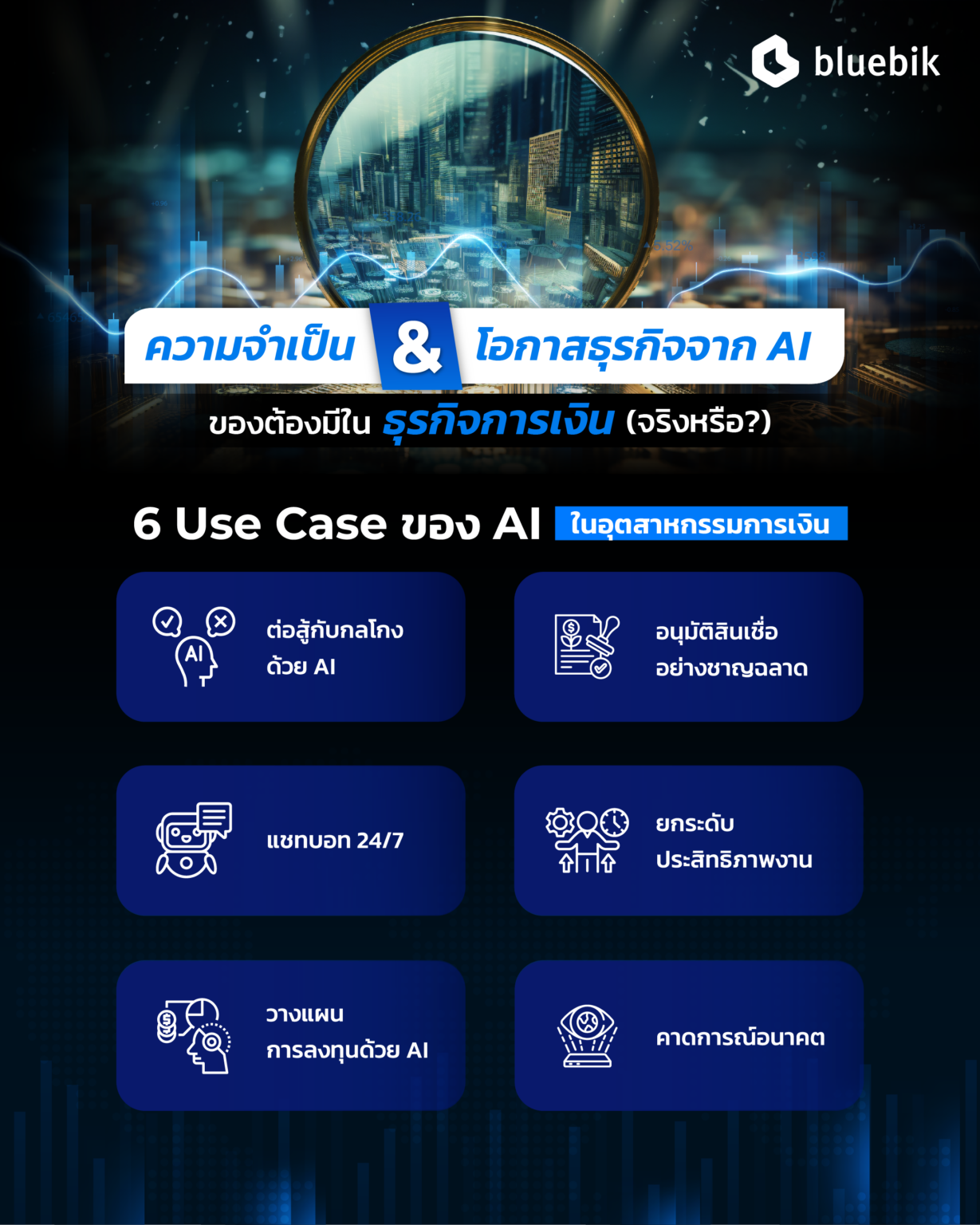 ถอดรหัสความจำเป็นและโอกาสของการประยุกต์ใช้ AI ในธุรกิจการเงิน - Bluebik